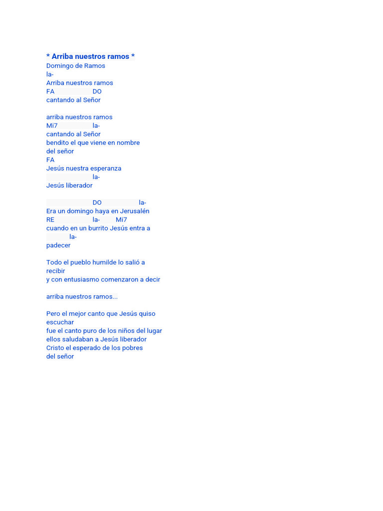 Arriba Nuestros Ramos | PDF