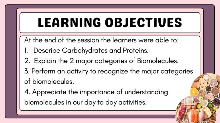 LEARNING OBJECTIVES | PDF