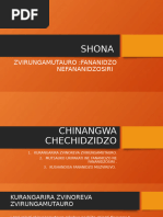 Shona Rondedzero | PDF