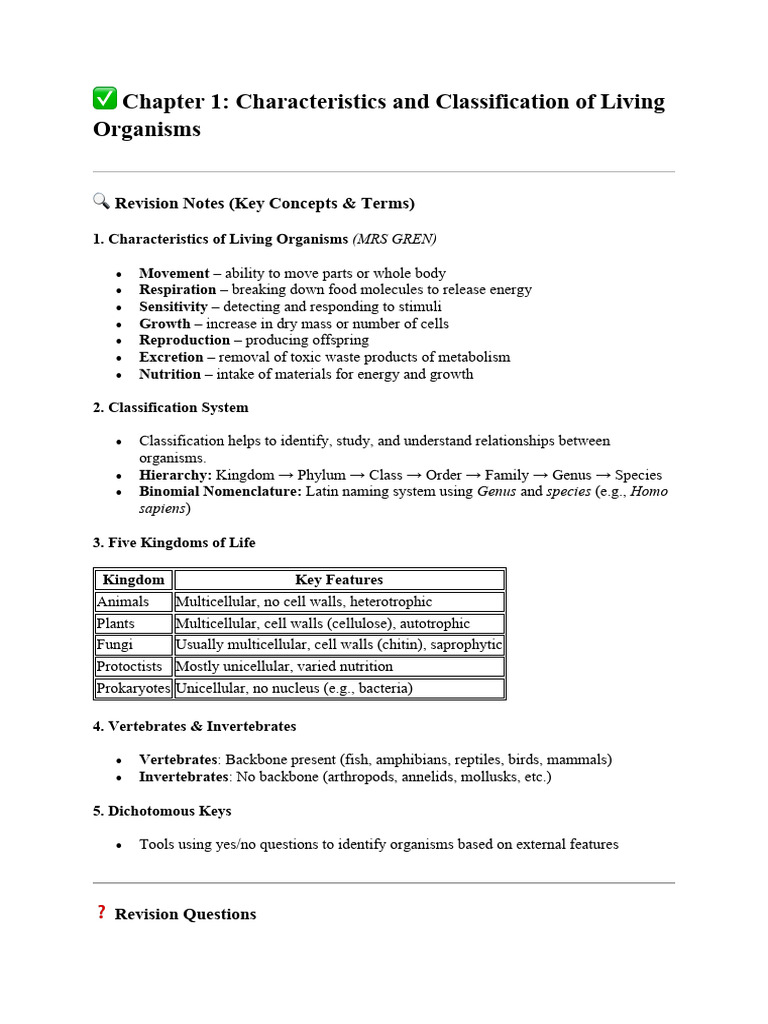Characteristics of Molluscs and Classification | PDF | Cell (Biology ...