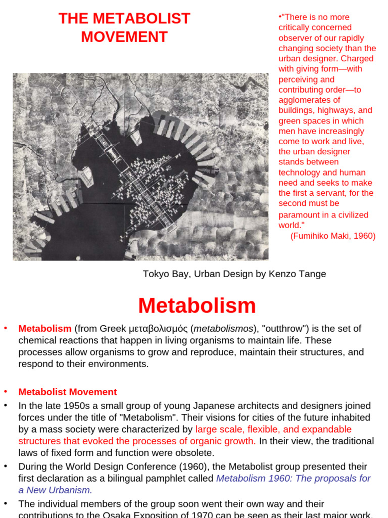 Metabolist Movement in Urban Design | PDF