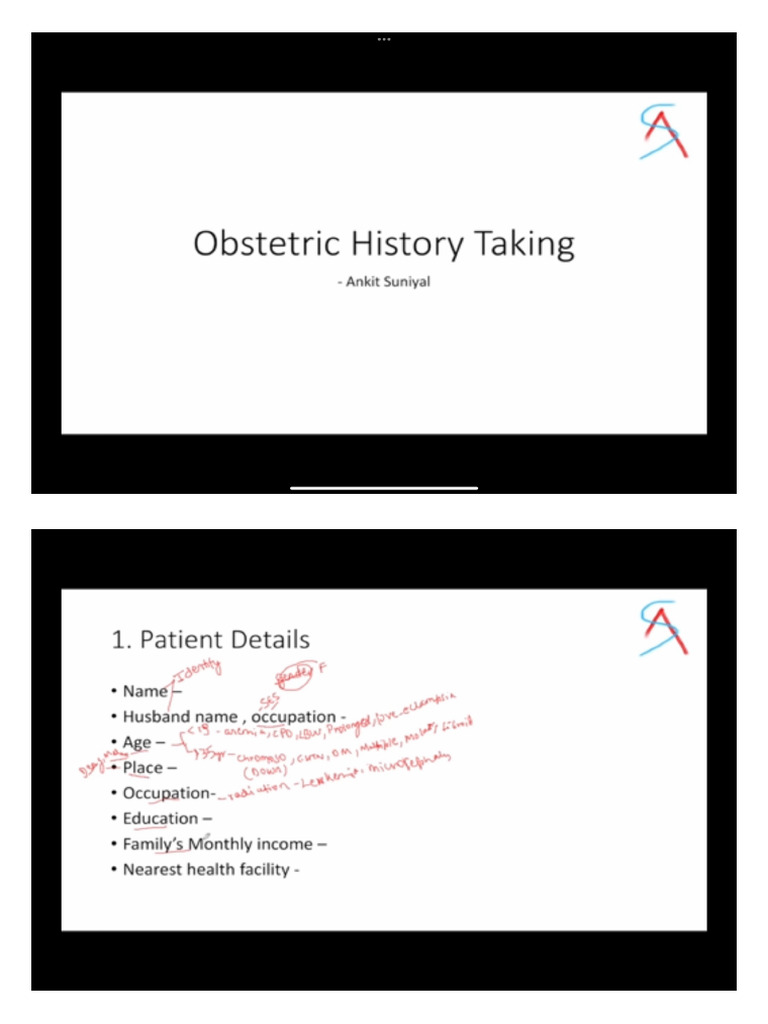 Obstetrics History Taking-1 | PDF