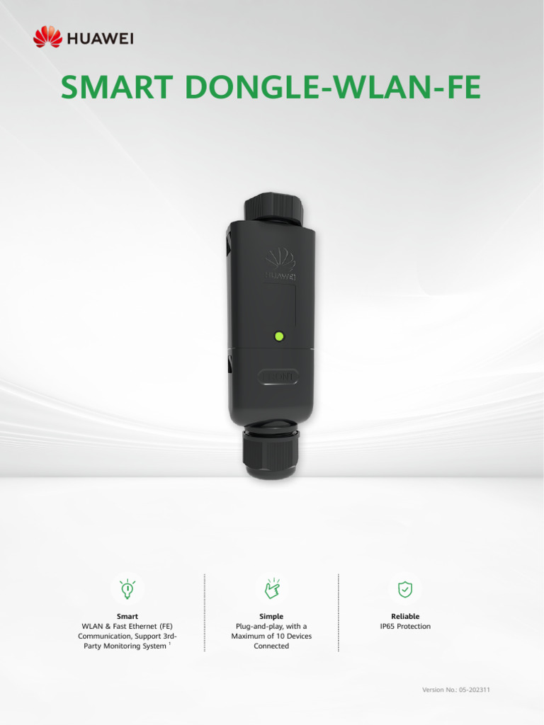 Huawei Smart Dongle-WLAN-FE Specs | PDF | Wireless Lan | Ieee 802.11