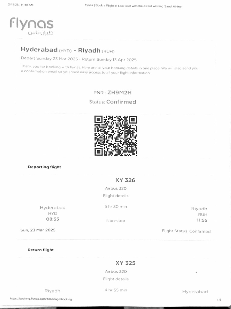 Fynas Book A Flight Al Low Cost With The Award Winning Saudi Airline | PDF