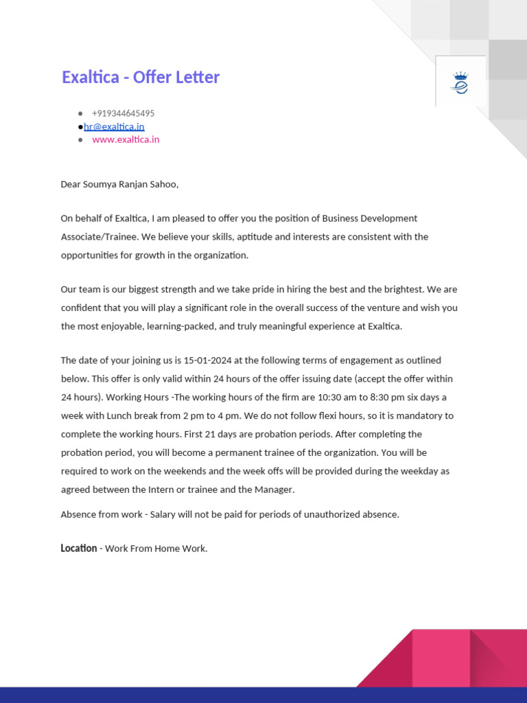 Exaltica Soumya Ranjan Sahoo | PDF | Intellectual Property | Trade Secret