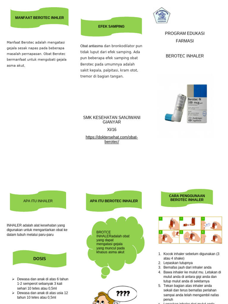 Panduan Penggunaan Berotec Inhaler | PDF