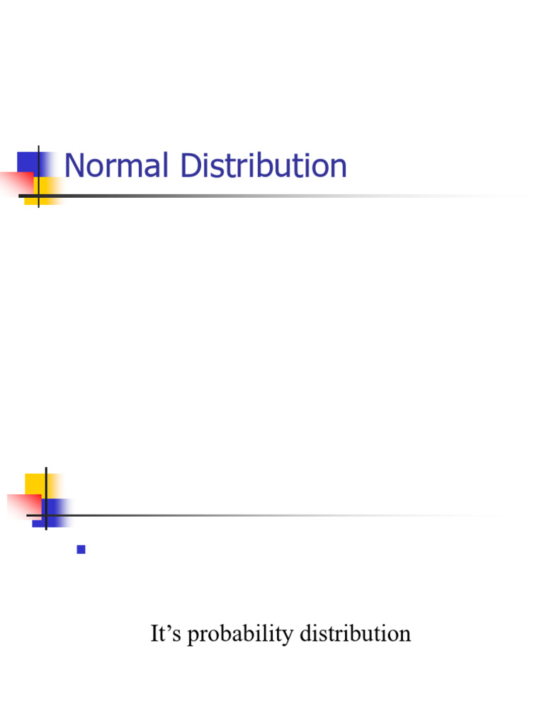5-Normal Distribution-23-01-2025 | PDF | Probability Distribution ...
