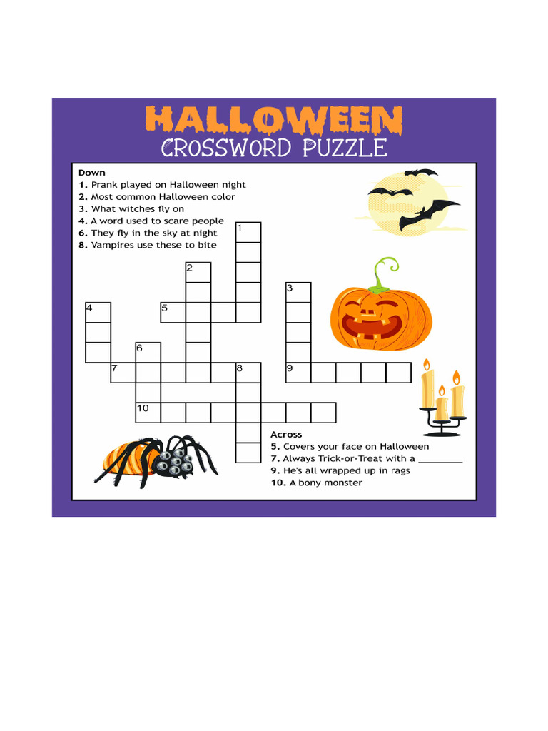 Easy Halloween Crossword Puzzles Printablen - 3176.jpg | PDF
