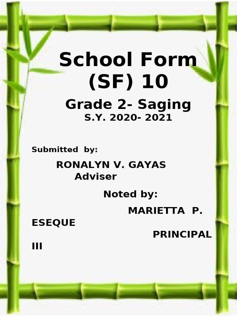 Forms Cover Page | PDF