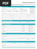 Employment Registration Form Template | PDF | Law
