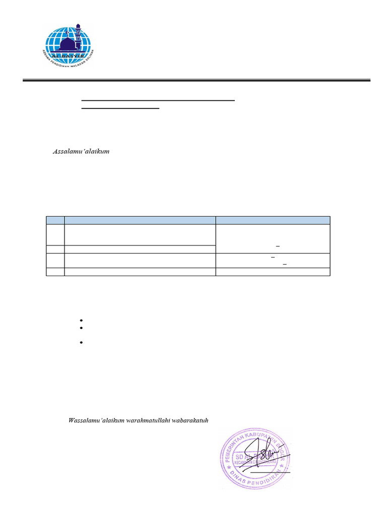 Edaran Rapor ASTS Dan Verifikasi Data Siswa Mukim Non Mukim | PDF