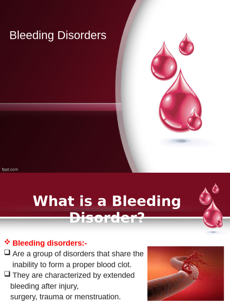 Understanding Bleeding Disorders and Treatments | PDF | Coagulation ...