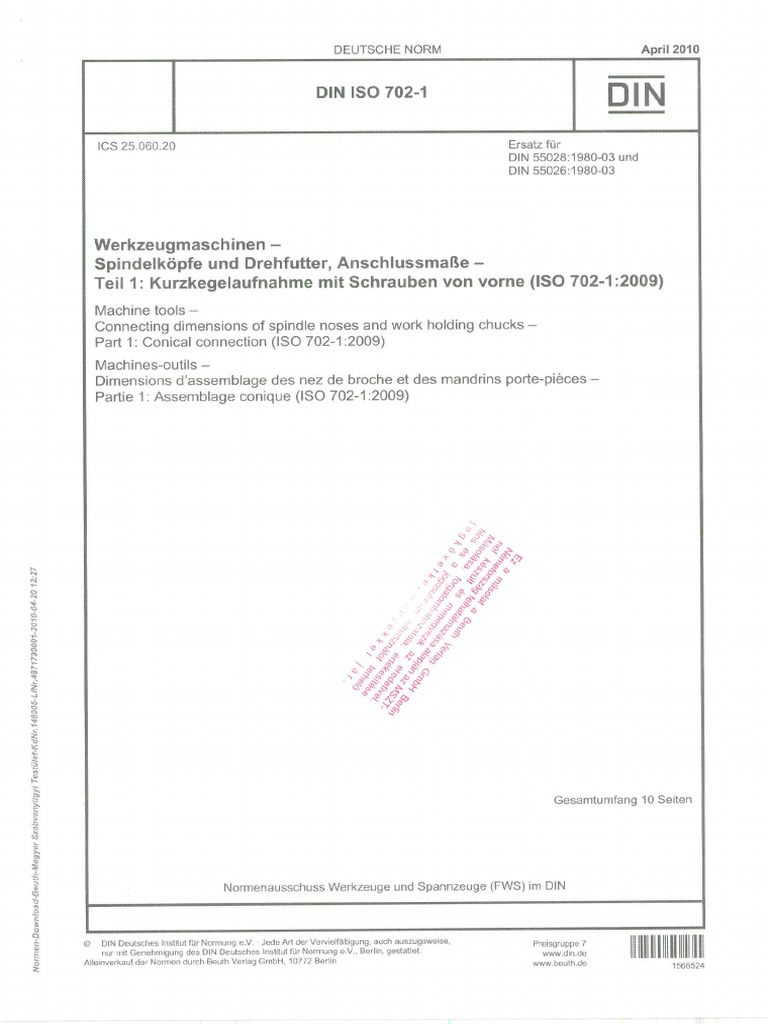 Din Iso 702-1 | PDF