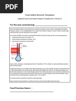 HACCP Cooking and Reheating Temperature Log | PDF