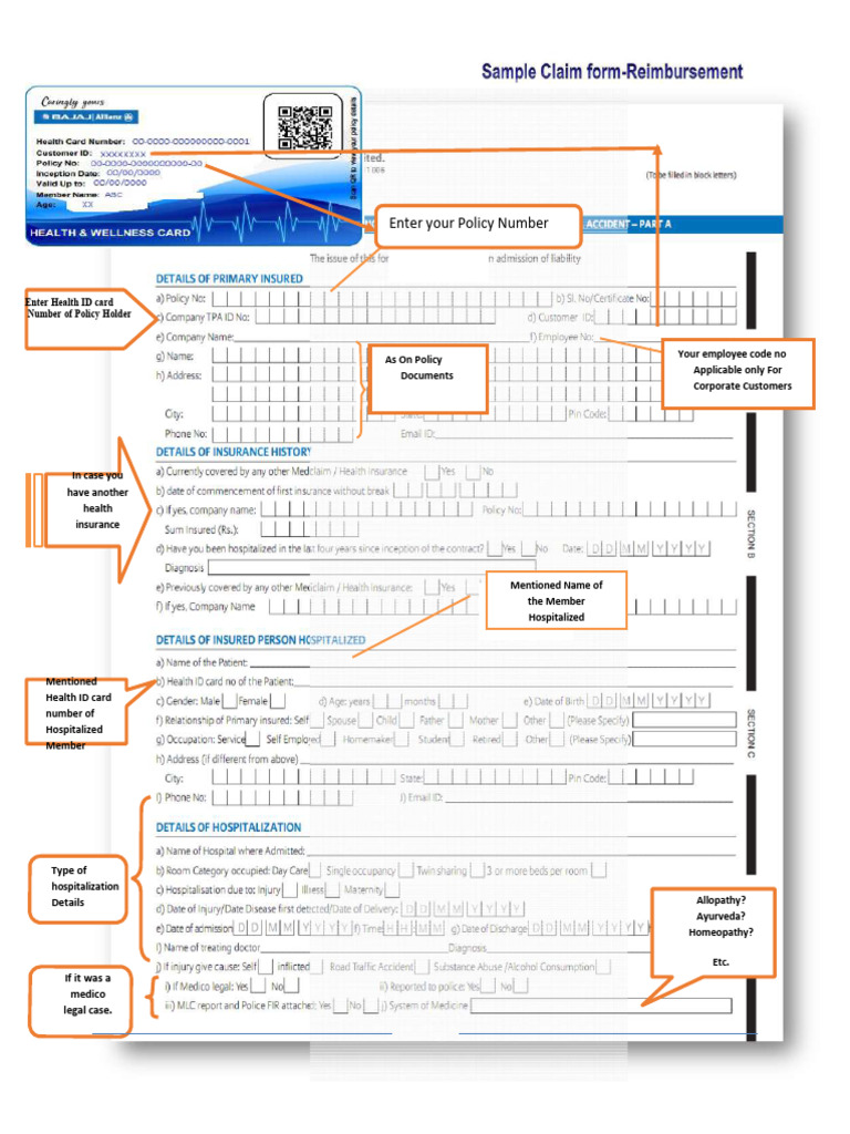 Guidelines for Claim Forms | PDF