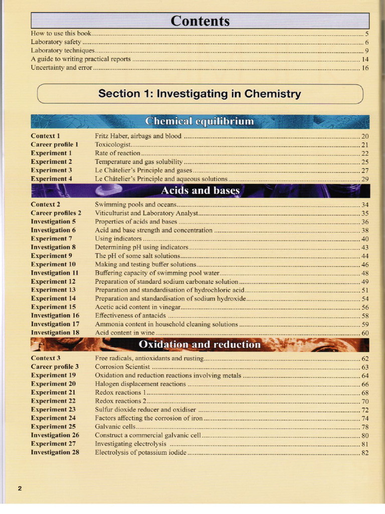 STAWA Exploring Chemistry Textbook Year 12 | PDF