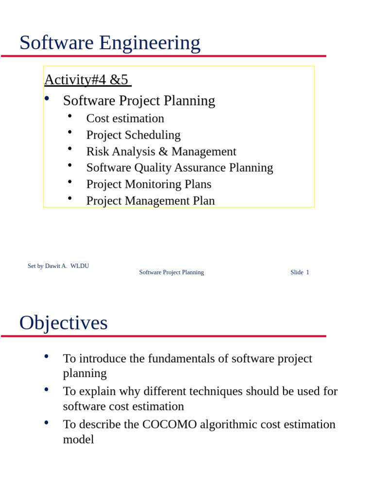 Software Engineering Chapter 3 | PDF | Project Management | Software