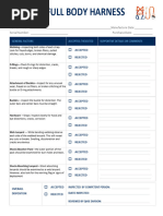 Safety Harness Inspection Guide | PDF