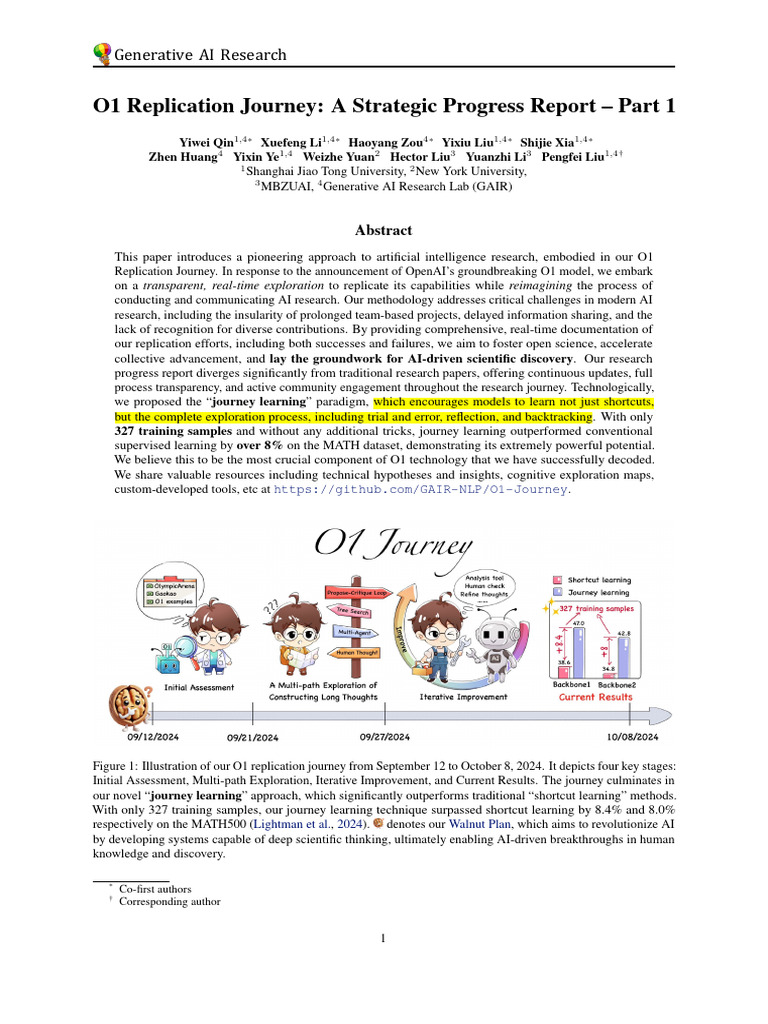 O1 Replication Journey - A Strategic Progress Report - Part 1 | PDF ...