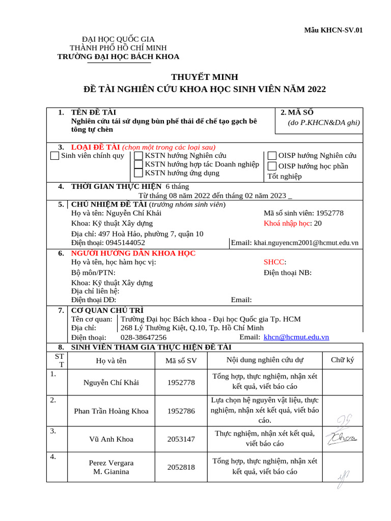 Thuyết-minh-đề-tài-NCKH-2022-cập-nhật-2208-1 | PDF