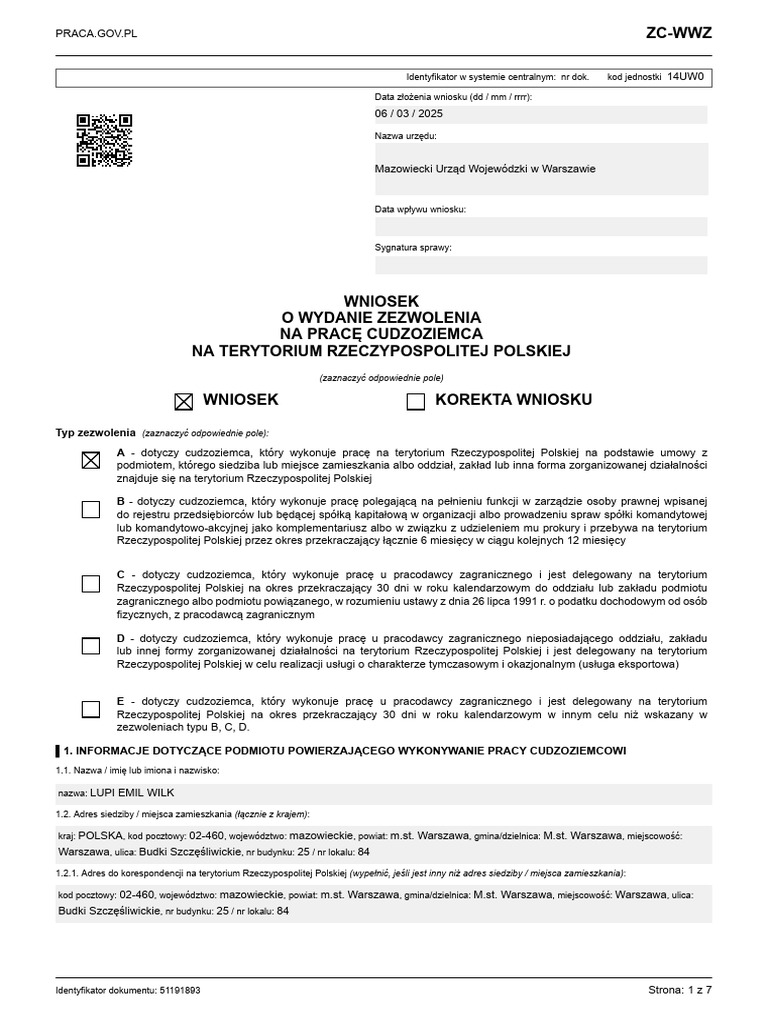 ZC WWZ, Wniosek | PDF