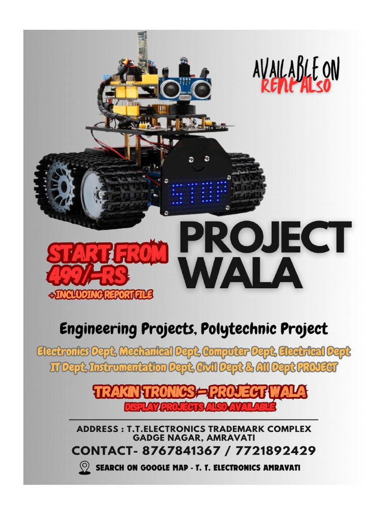 Mechanical Project List 2025 | PDF | Automation | Robotics
