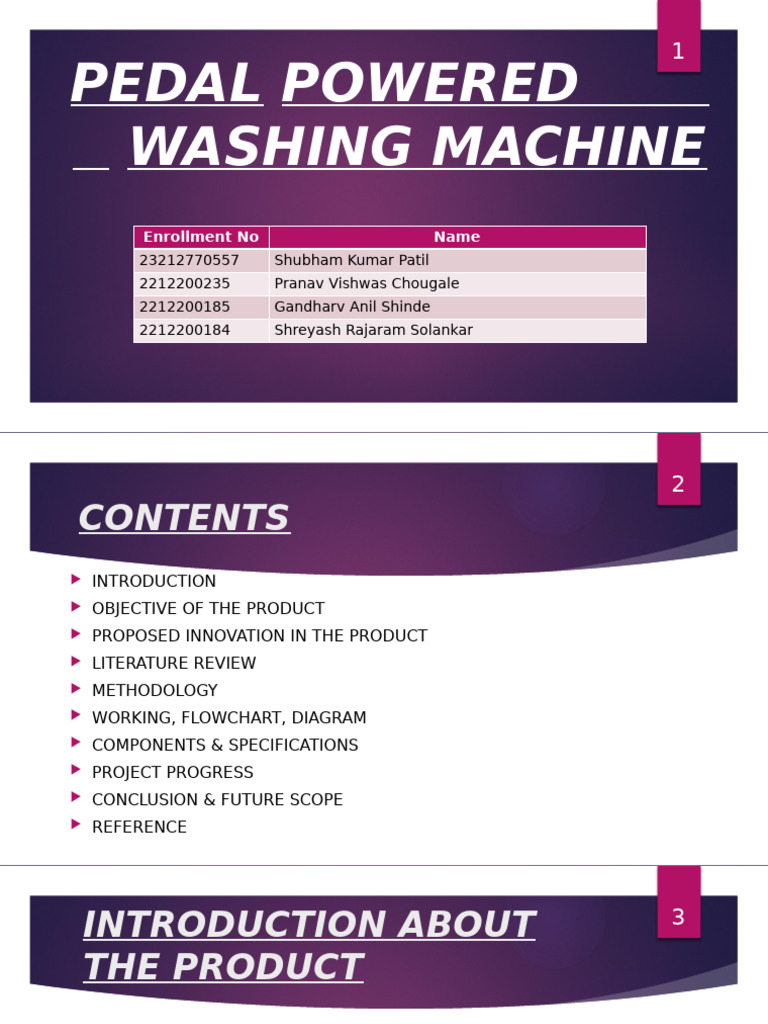 Pedal Powered Washing Machine | PDF | Gear | Washing Machine