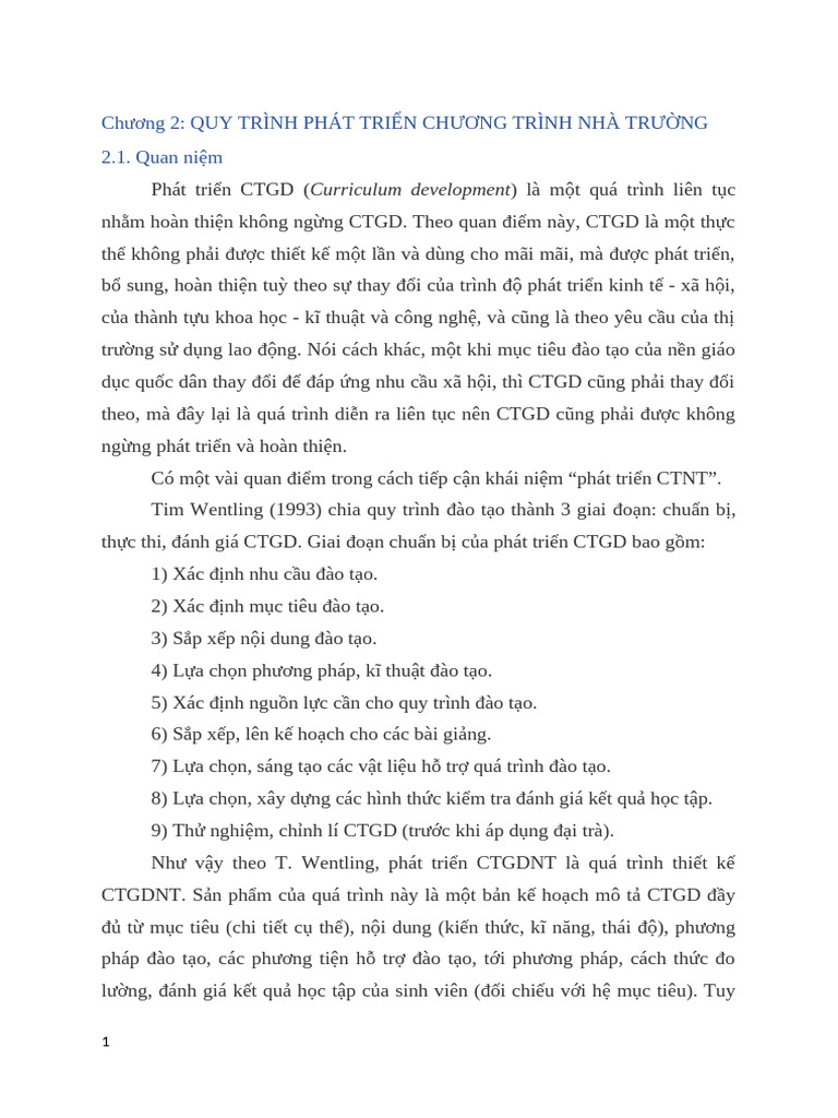 Chương 2 Quy Trình PTCT | PDF