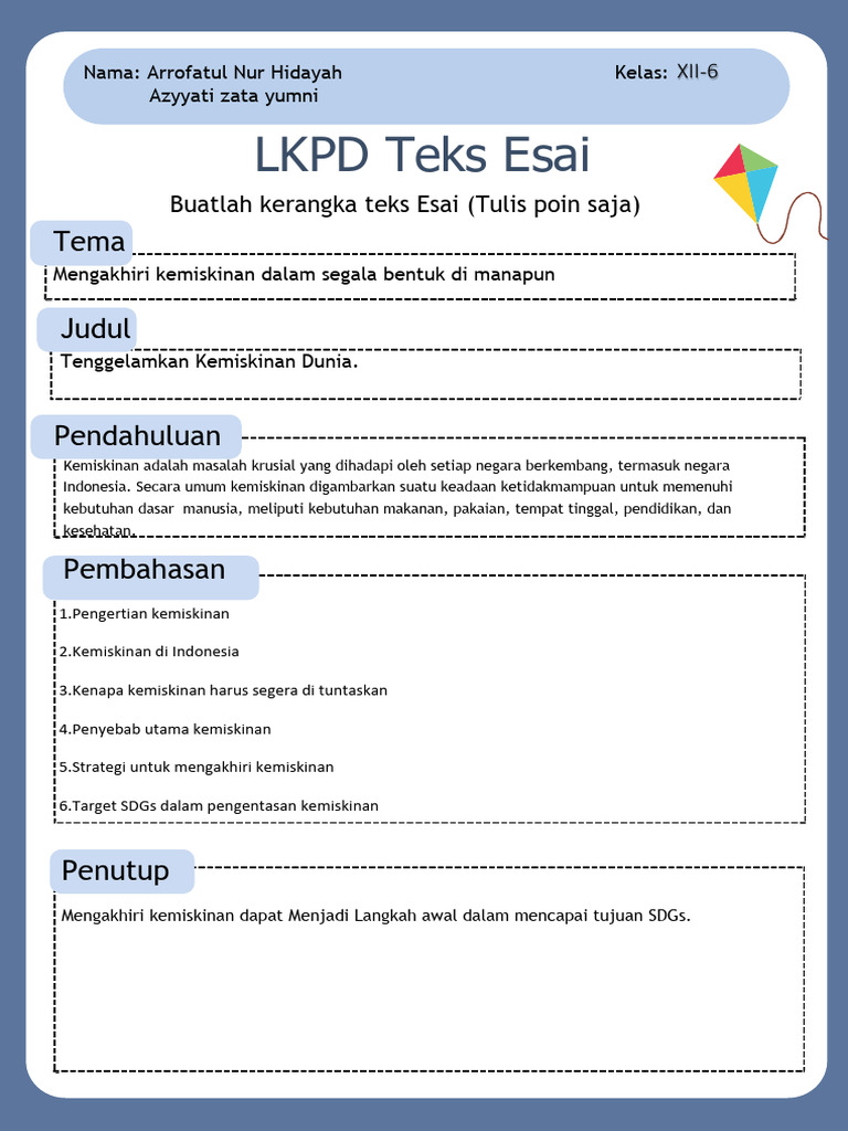 LKPD Esai | PDF