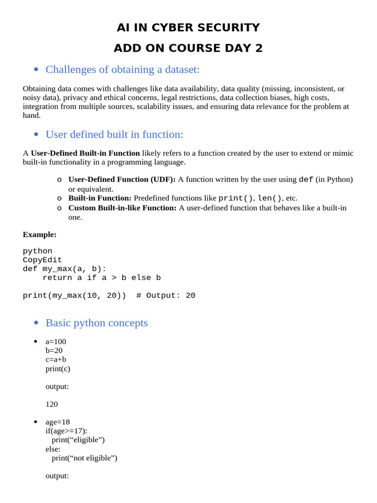Add On Course Day 2 FN | PDF