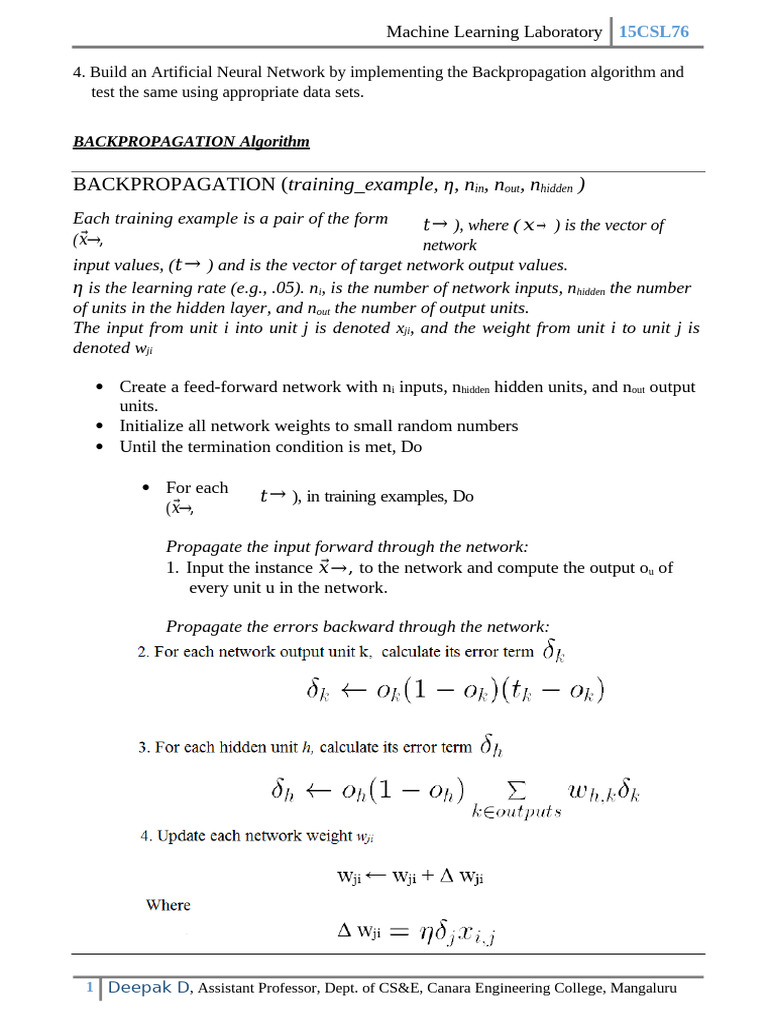 Lab Program 4 | PDF | Machine Learning | Algorithms