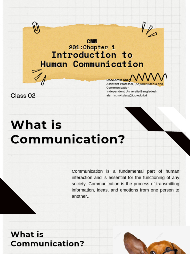 IUB Class 02 - Introduction To Human Communication | PDF | Communication | Human Communication