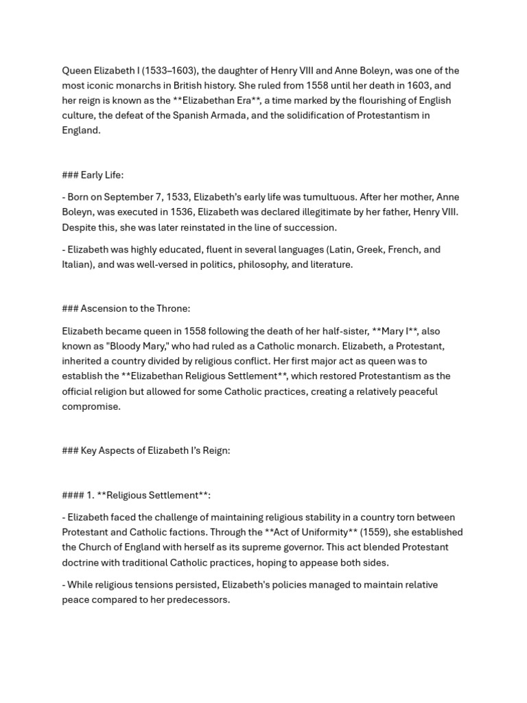 Queen Elizabeth and Defeat of Spanish Armada | PDF | Francis Drake