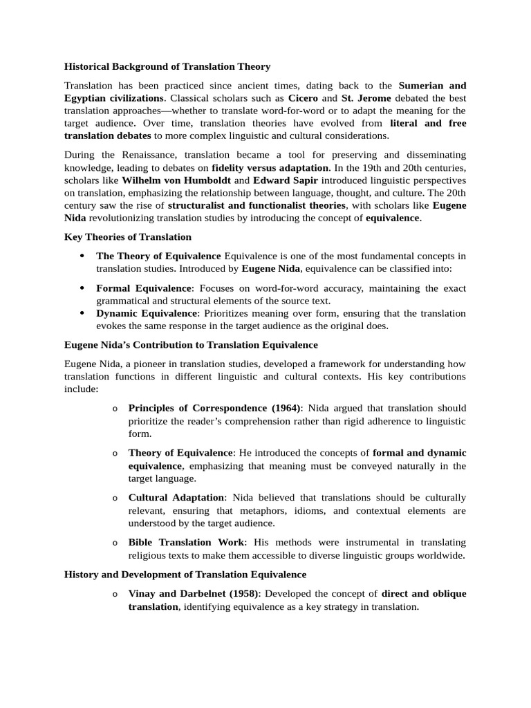 Tundal Translator Equivalence Theory | PDF | Translations | Semantics