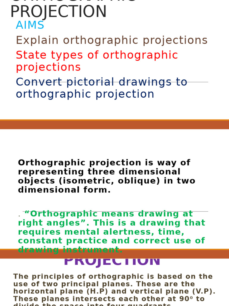 Orthographic Projection | PDF
