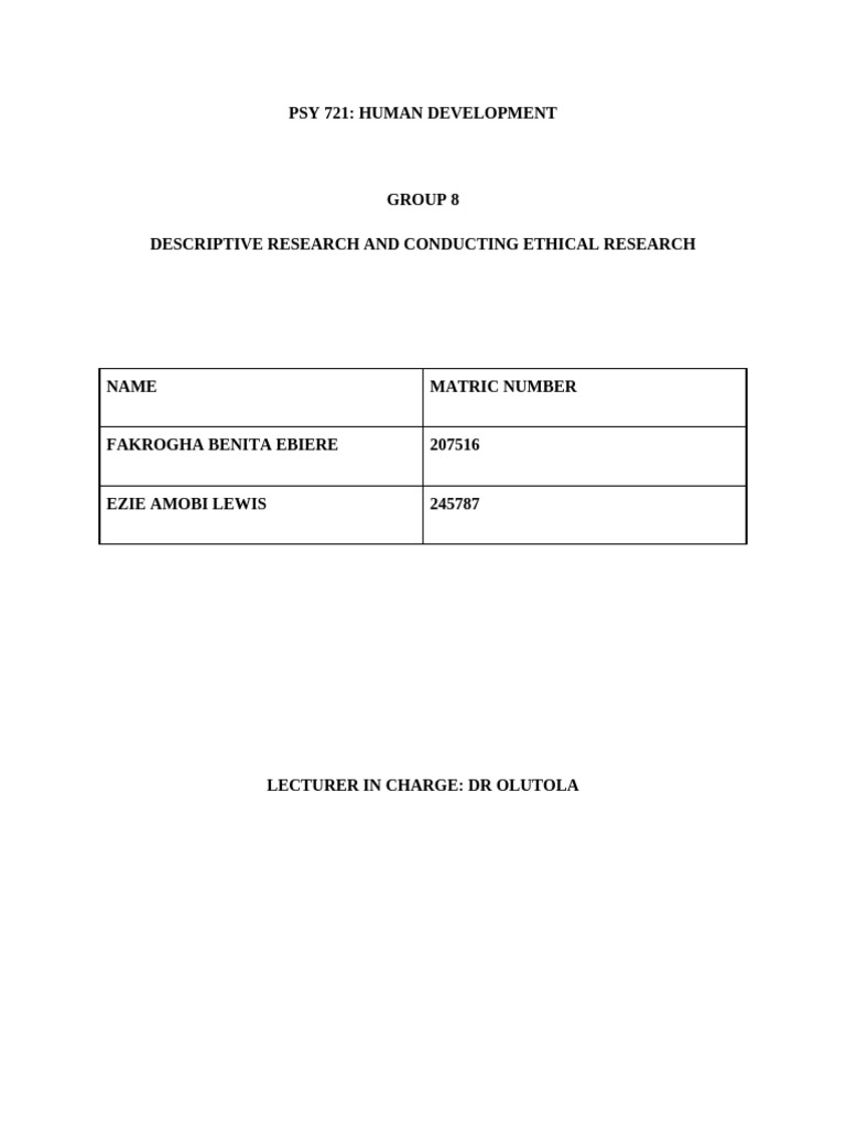 Descriptive Research Group 8 | PDF | Survey Methodology | American ...