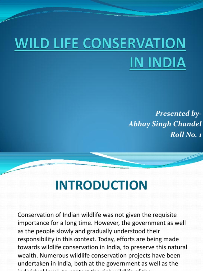 Wild Life Conservation in India | PDF | Wildlife | Protected Area