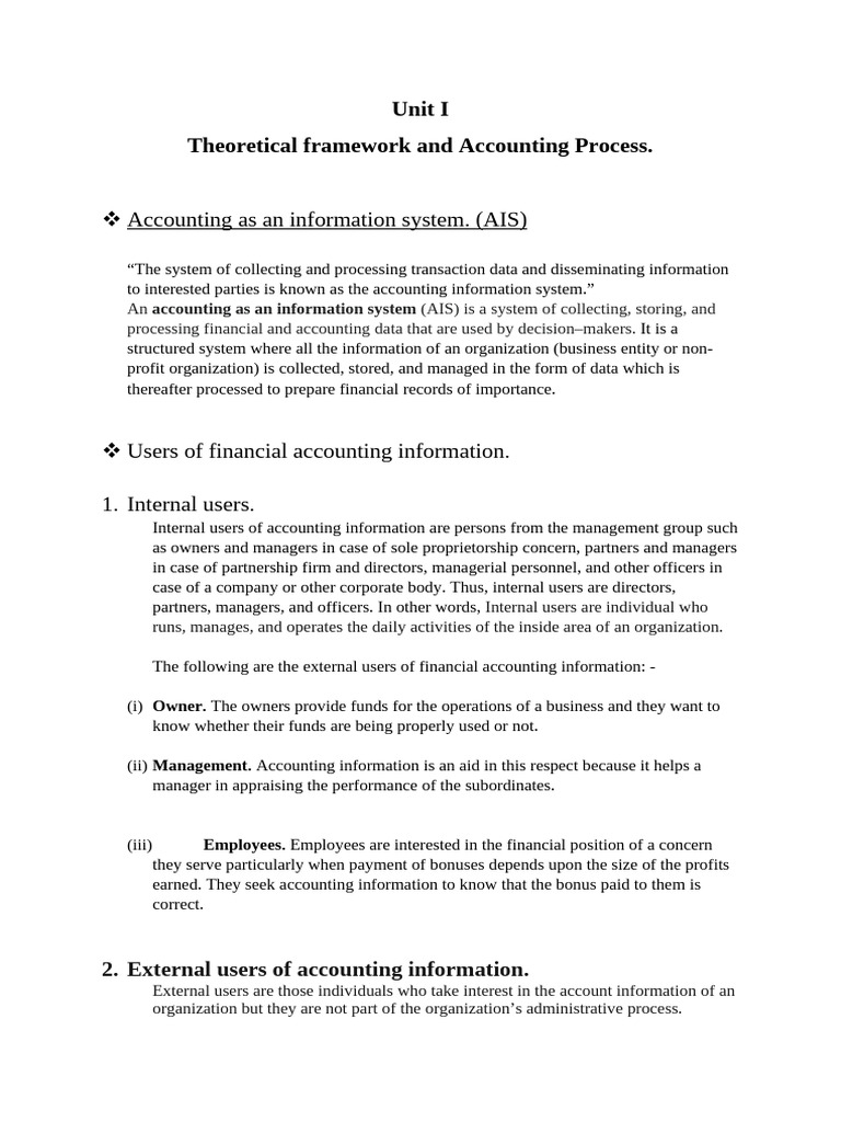 Unit I - Financial Accounting - NCWEB | PDF | Bookkeeping | Debits And Credits