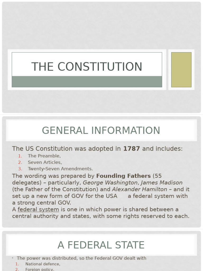 The Constitution | PDF