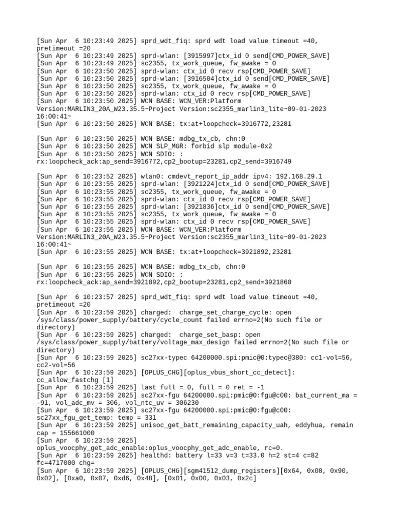 Standby Kernel Log 2025 0406 110347 | PDF | Communications Protocols | Computer Architecture