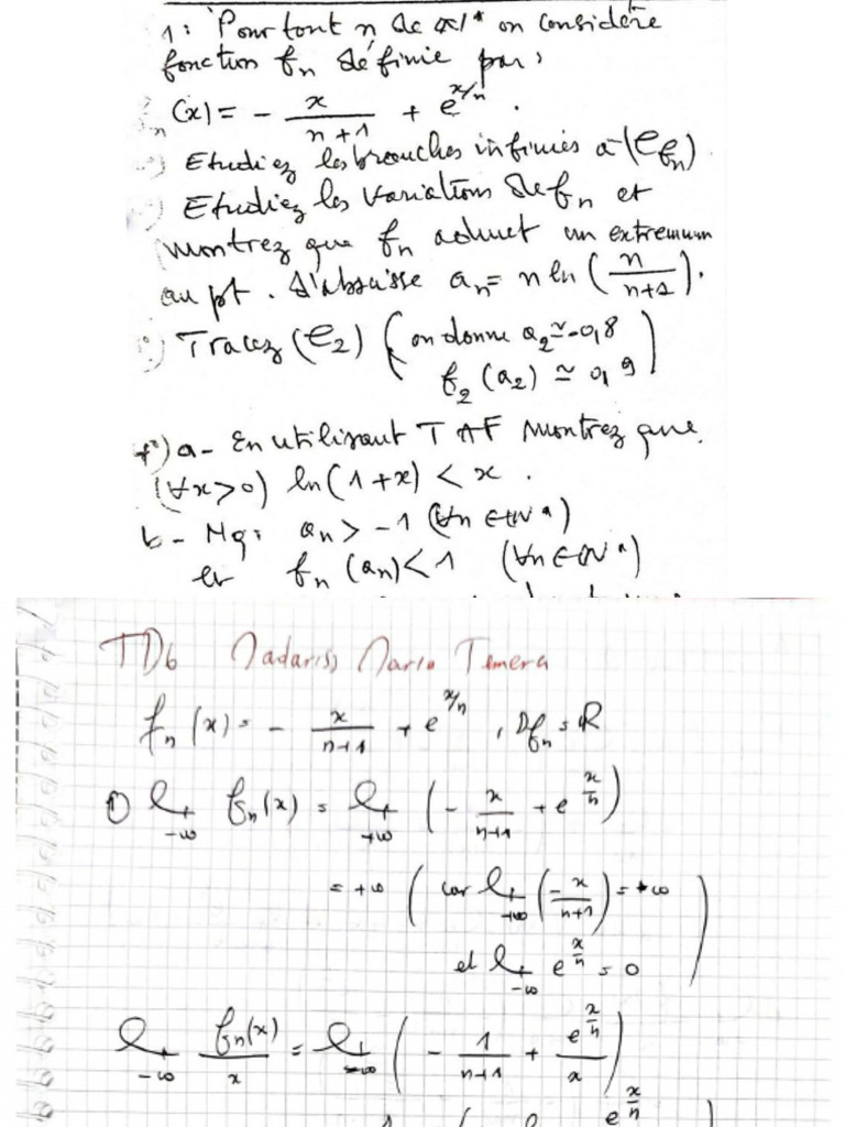 Exercice Suite Implicite Exp | PDF