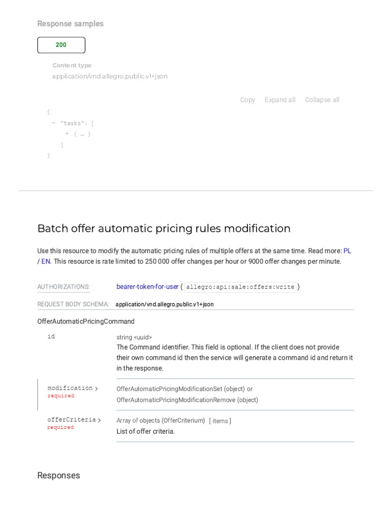 Batch Offer Automatic Pricing Rules Modification | PDF | Parameter ...