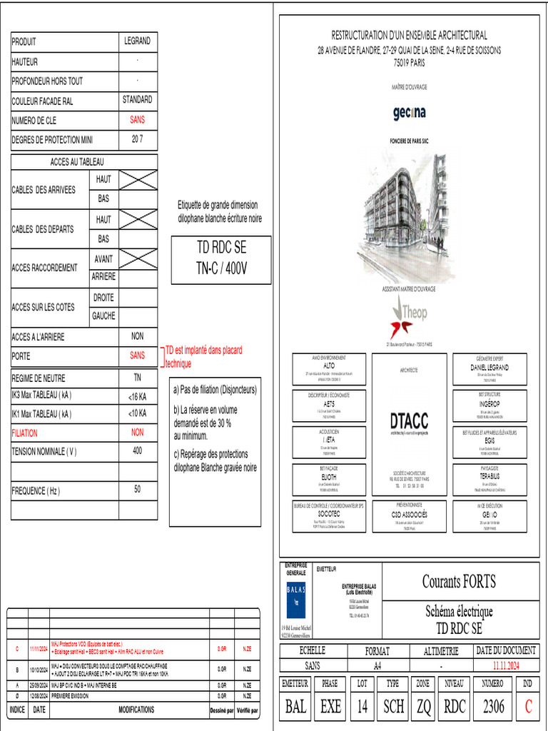 Schéma électrique TD RDC SE 2306 | PDF