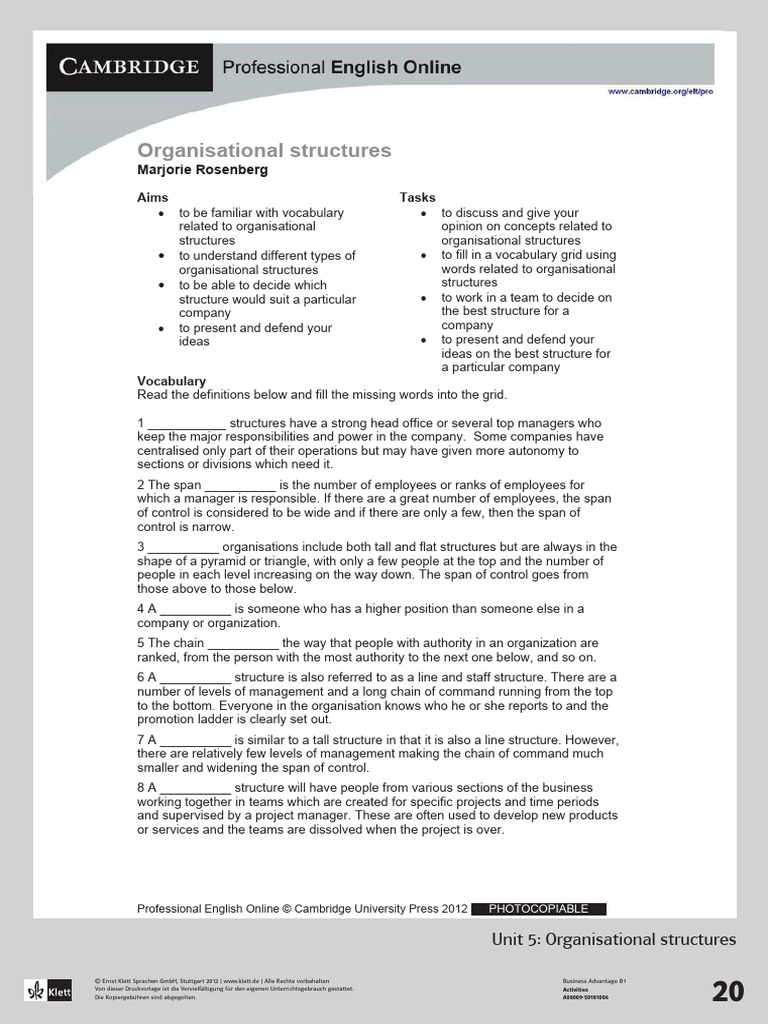 Organisational Structures | PDF | Business