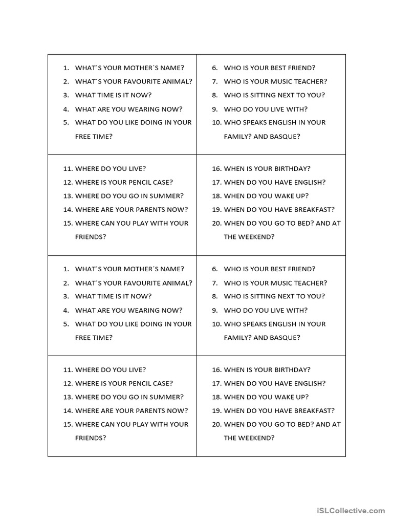 WH-QUESTIONS_ WHO-WHAT-WHEN-WHERE for Beginners. | PDF