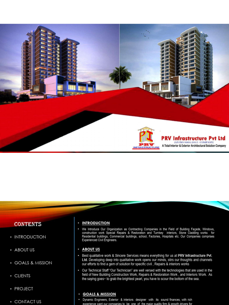PRV Infrastructure: Civil Engineering Solutions | PDF | Engineering ...
