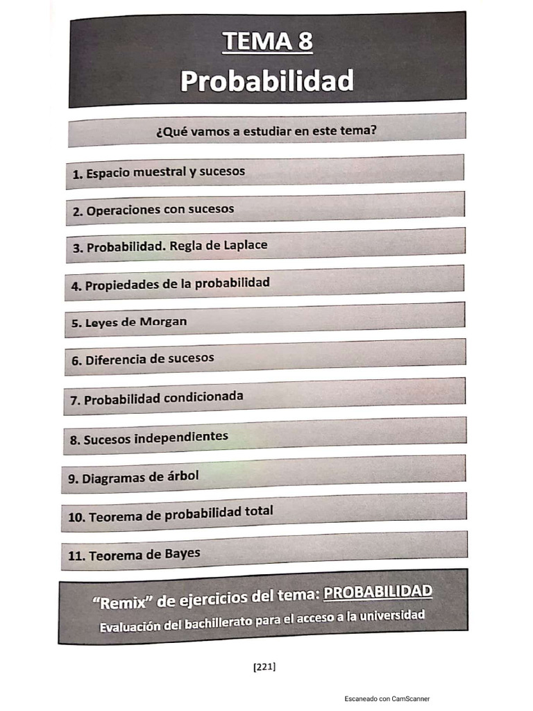Tema Probabilidad | PDF