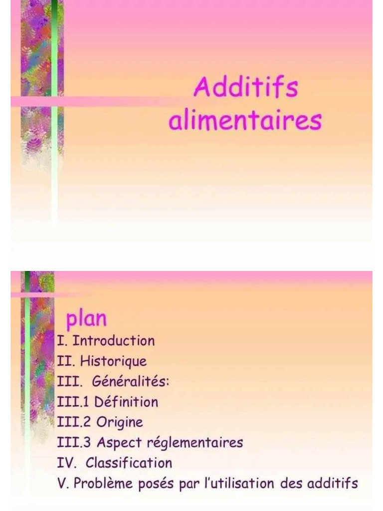 Les Additifs Alimentaires | PDF