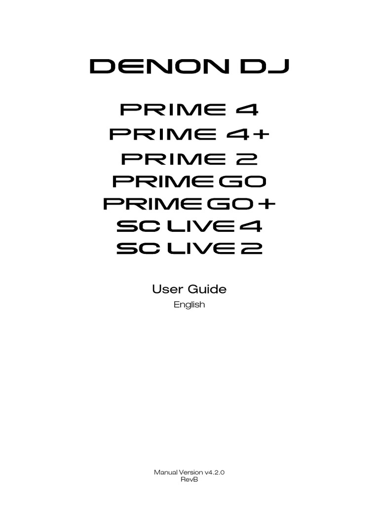 PRIME 4, PRIME 4+, PRIME 2, PRIME GO, PRIME GO+, SC LIVE 4, SC LIVE 2 ...