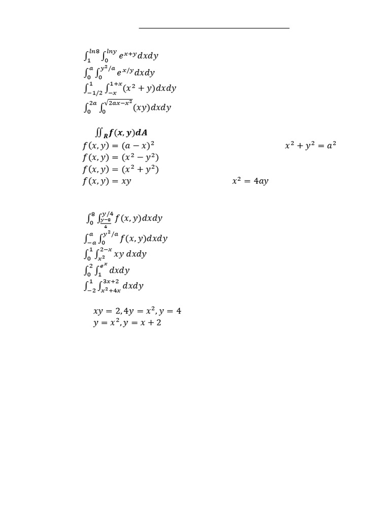 Double Integration Assignment-1 | PDF